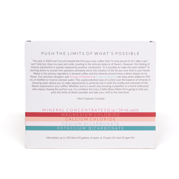Lotus Coffee Brew Water Kit